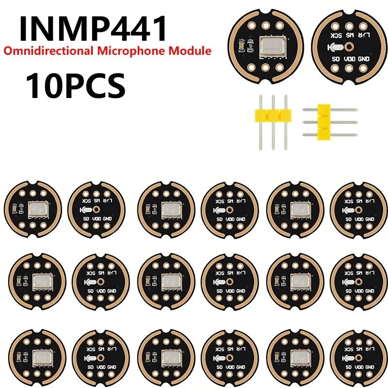 10шт INMP441 Модуль всенаправленного микрофона