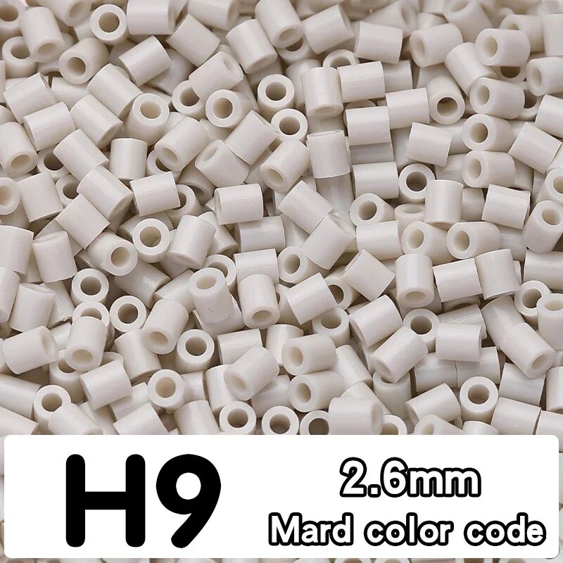 Бусины Hama Perler Beads белые 2.6 мм, 3000 шт