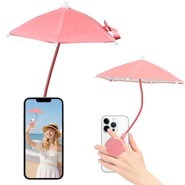 Держатель для телефона Grippopso, зонт, Pink