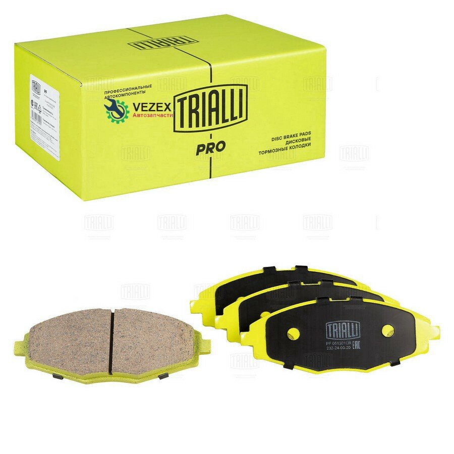 TRIALLI PF051301CR Колодки тормозные дисковые, комплект