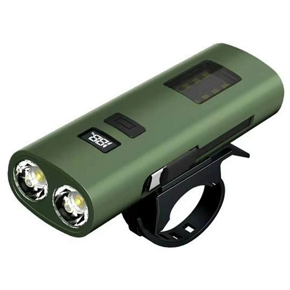 Фонарь велосипедный FOCUSray 1335 акку 2000мАН. цифровой дисплей, USB кабель, 2490216