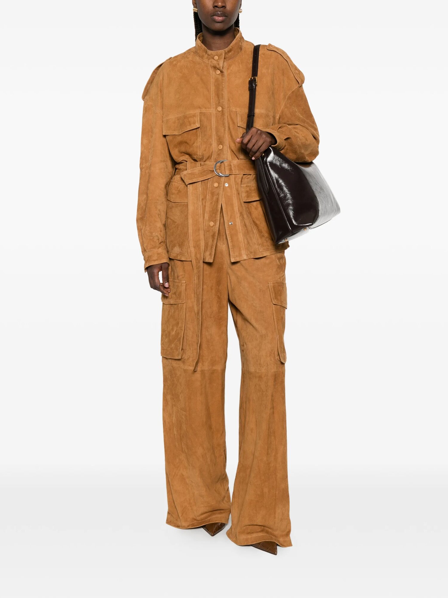 Брюки карго Cassell Suede cargo trousers, размер 38 — фото 1