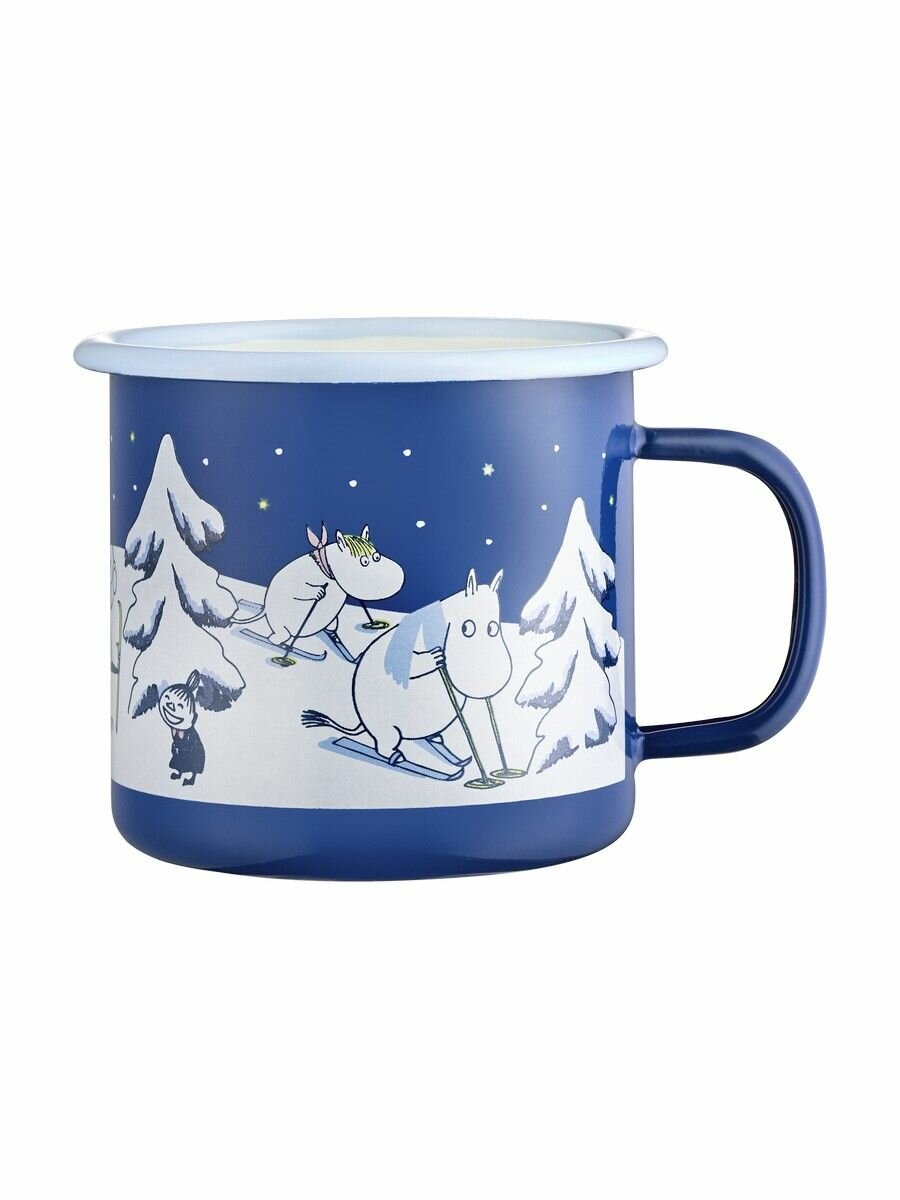 Кружка Muurla Moomin Звездная ночь, эмалированная сталь, 370 мл