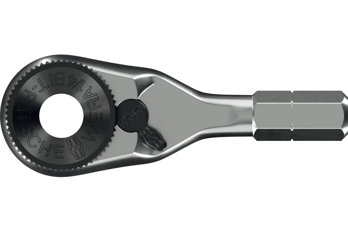 Трещотка-бита 1/4" 8011 Zyklop Mini 4 , 60 зубцов, для прямой работы с битами с шестигранным хвостовиком 1/4" C6.3/E6.3