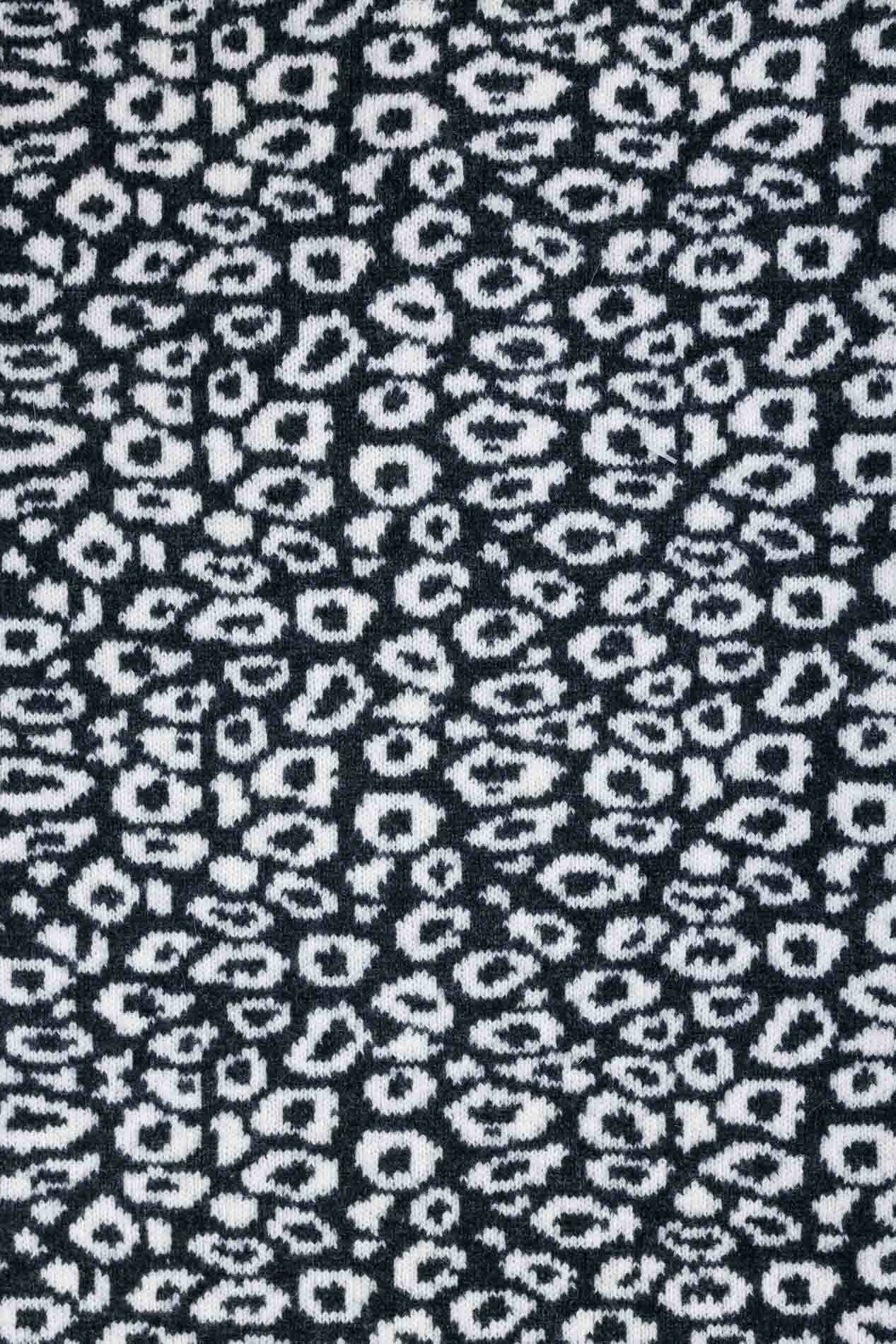 Шарф KHAN Cashmere для женщин,170х30 см, белый, черный — фото 1