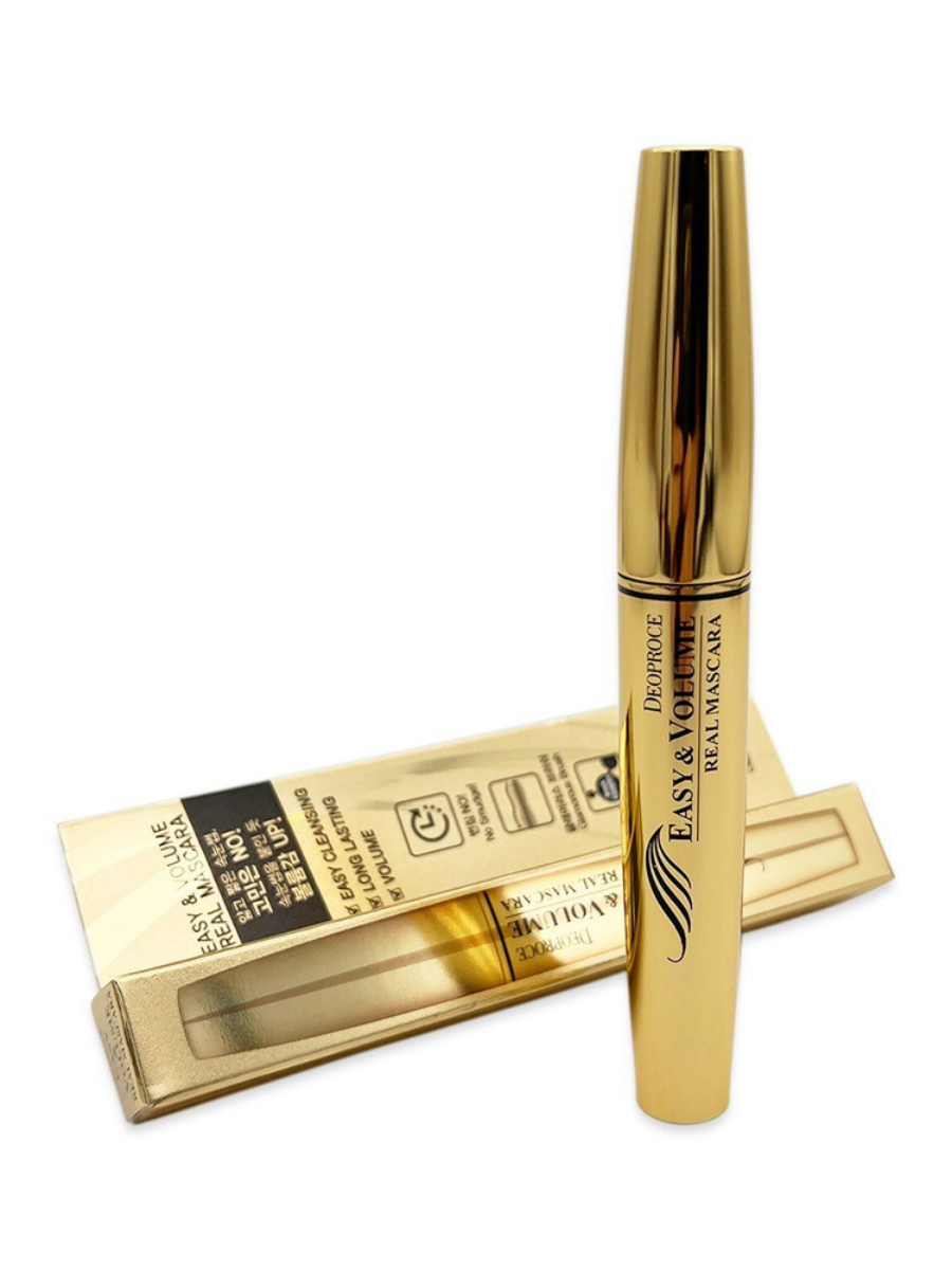Тушь для ресниц Deoproce Easy & Volume Real Mascara для ресниц объемная, 8 мл