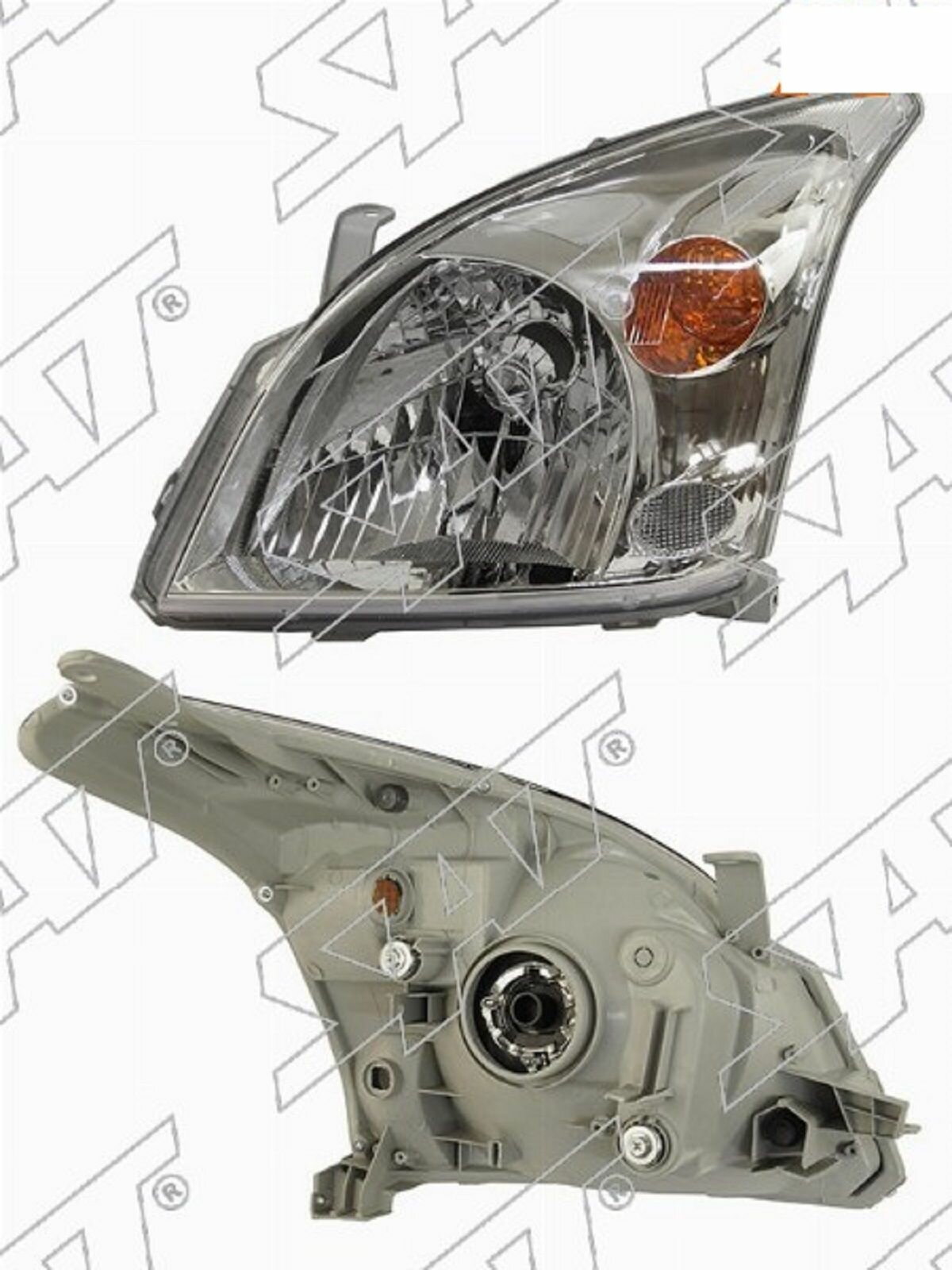 Фара Toyota Land Cruiser Prado (J120) 02-09 (Слева/ Галоген/ С электрокорректором)