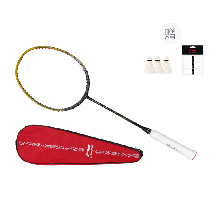 Ракетка для бадминтона унисекс Li Ning Wind Blade 300 Control Type All around Defense Yellow Gray