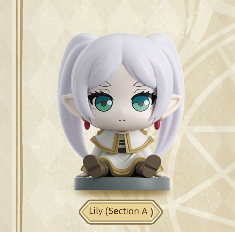 Оригинальная фигурка Yiqi Frieren: Beyond Journey's End Sitting Series, серия Blind Box, милая фигурка для декора,