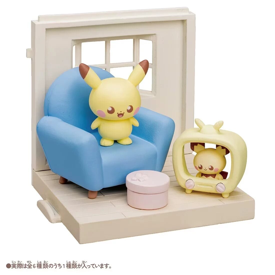 Оригинальный миниатюрный домик TOMY Tomica Pokémon: фигурки Пиплуп и Мьюту для микросцен и декора Пикачу + Пичу