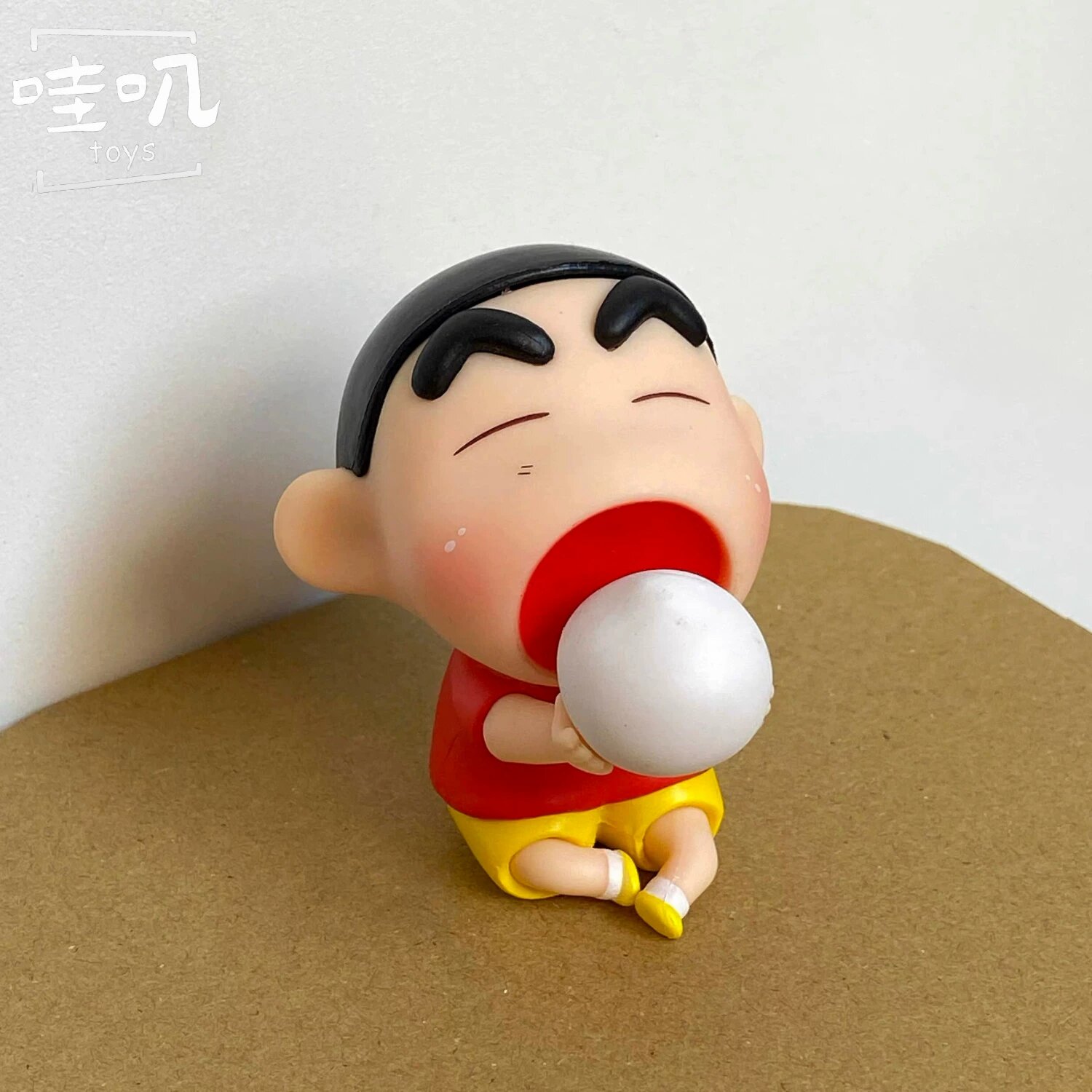 Фигурка Шин-чана из серии Waji TOYS Foodie Alliance Eating: Едящий лапшу, модная коллекционная игрушка, украшение,