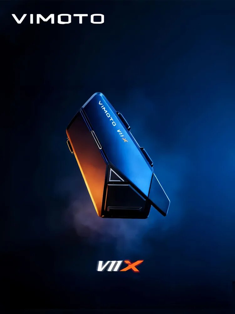Беспроводная Bluetooth-гарнитура Vimoto V11X для мотошлема, система Mesh-общения, шумоподавление