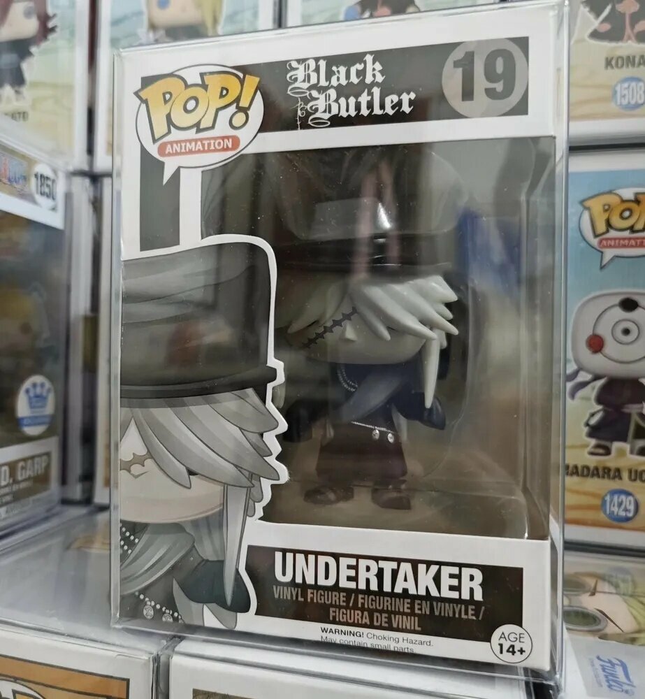Фигурка Funko Pop Темный дворецкий (Kuroshitsuji): Гробовщик (Undertaker) и Грелл Сутклифф (Grell Sutcliff) #19