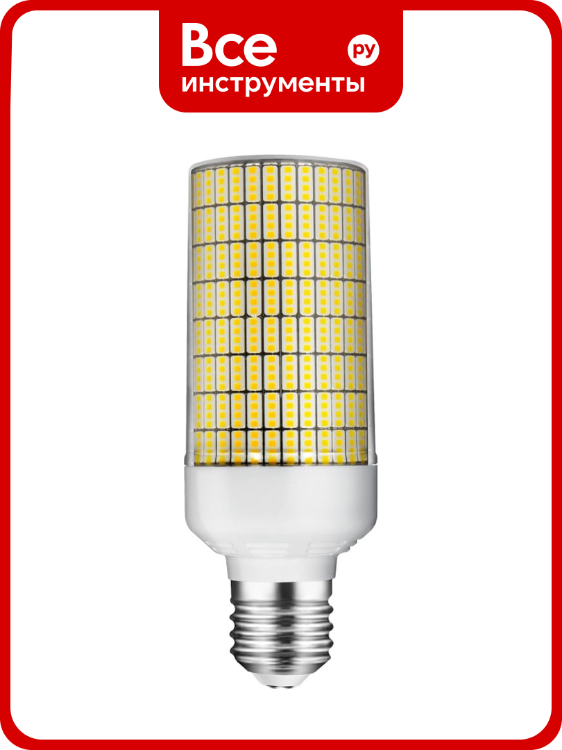 Светодиодная лампа CPS T75-C-80W-E40, 5000К T75-C-80W-E40-5000К, 80W, прозрачный корпус, кукурузная форма, общее