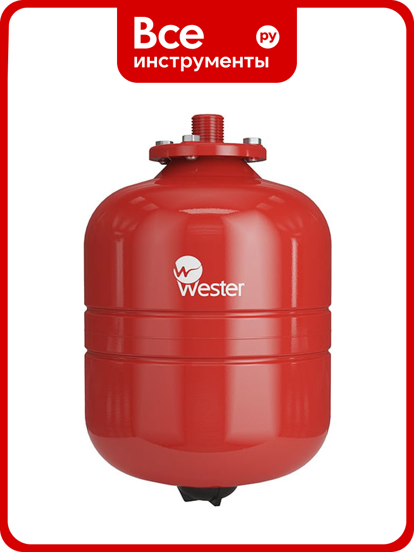 Расширительный бак Wester WRV 8 0-14-0020 подвесной вертикальный тип из стали для систем отопления