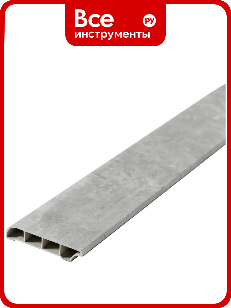 Напольный (потолочный) плинтус GOODWAY 2400x80x12 мм, гранит крит, M80 GWG-01