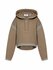 Худи Off-White Faded-effect cropped hoodie, размер M, , brown