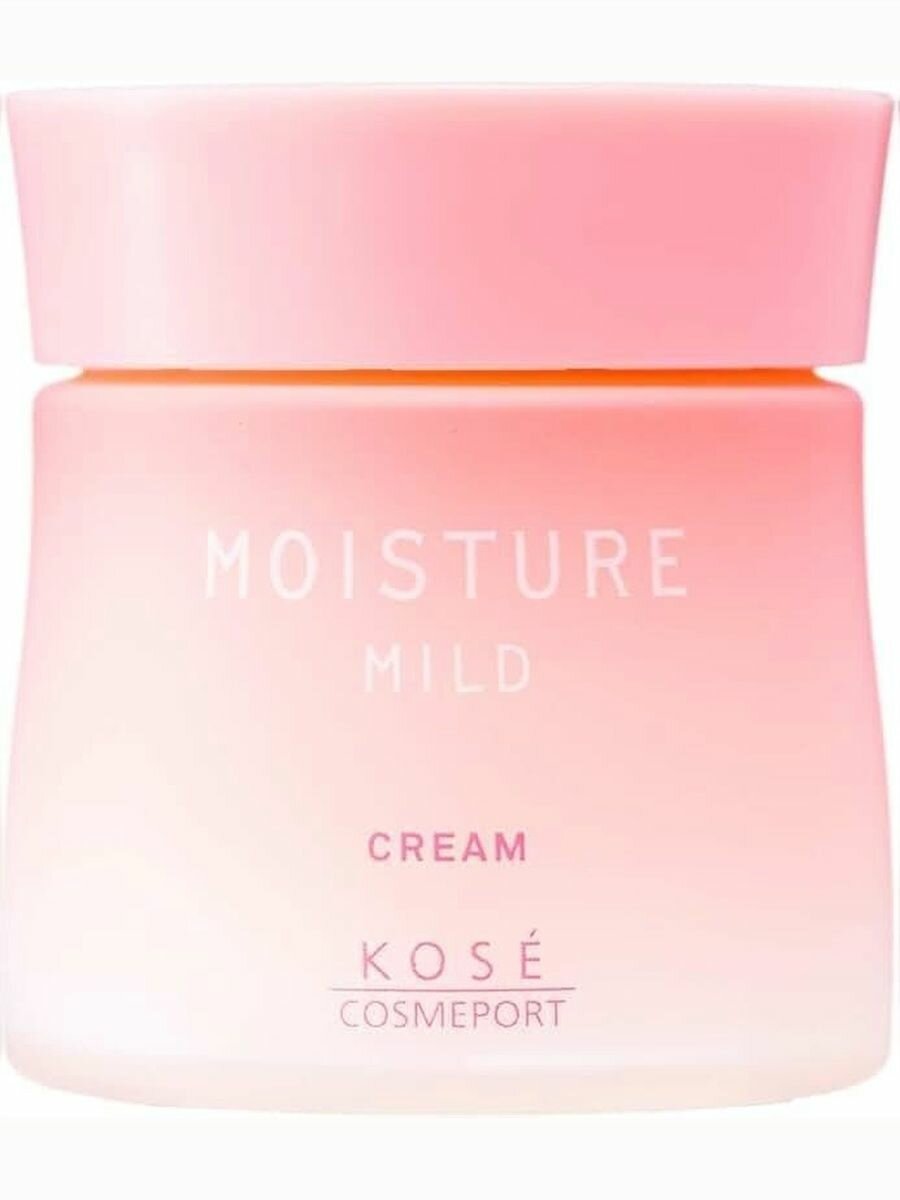 Интенсивно увлажняющий крем для лица KOSE Moisture Mild Cream с гиалуроновой кислотой и коллагеном, 60г.