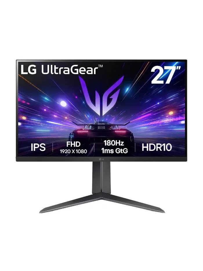 Монитор 27" LG 27GS65F-B 1920x1080, 1 мс, 300 кд/м2, 178°/178°, IPS, 180Hz, 1000:1, НDMI 2.0