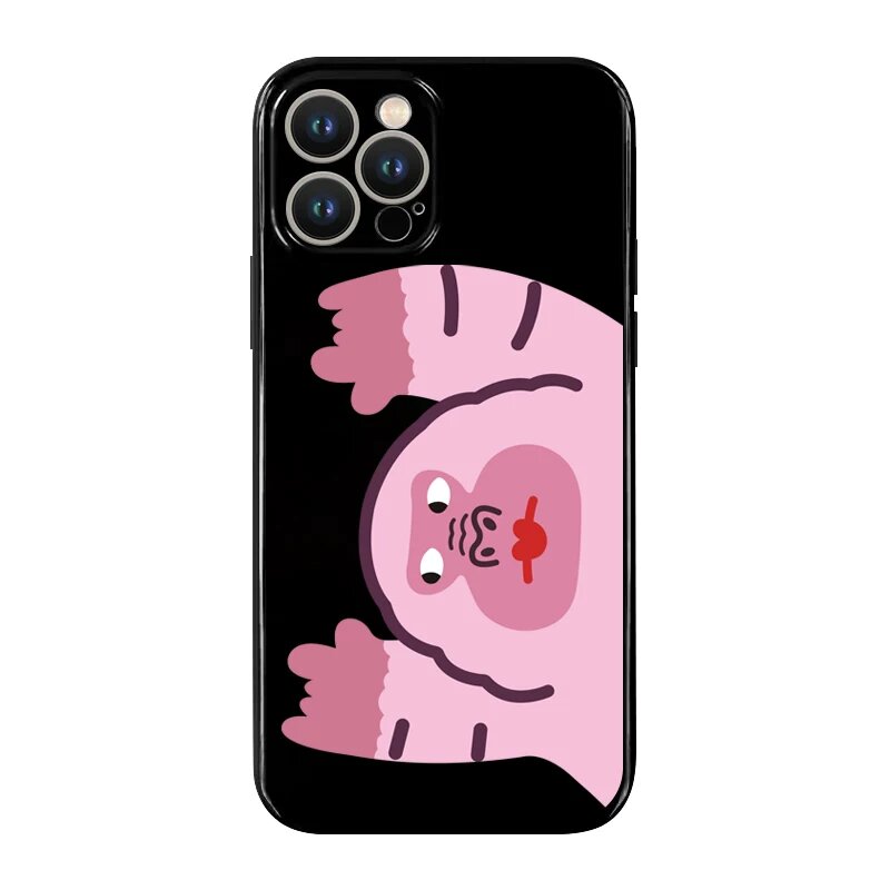 Чехол для iPhone 17 Air с гладким покрытием, матовый черный, тематический дизайн гориллы, горилла с вращающимися губами