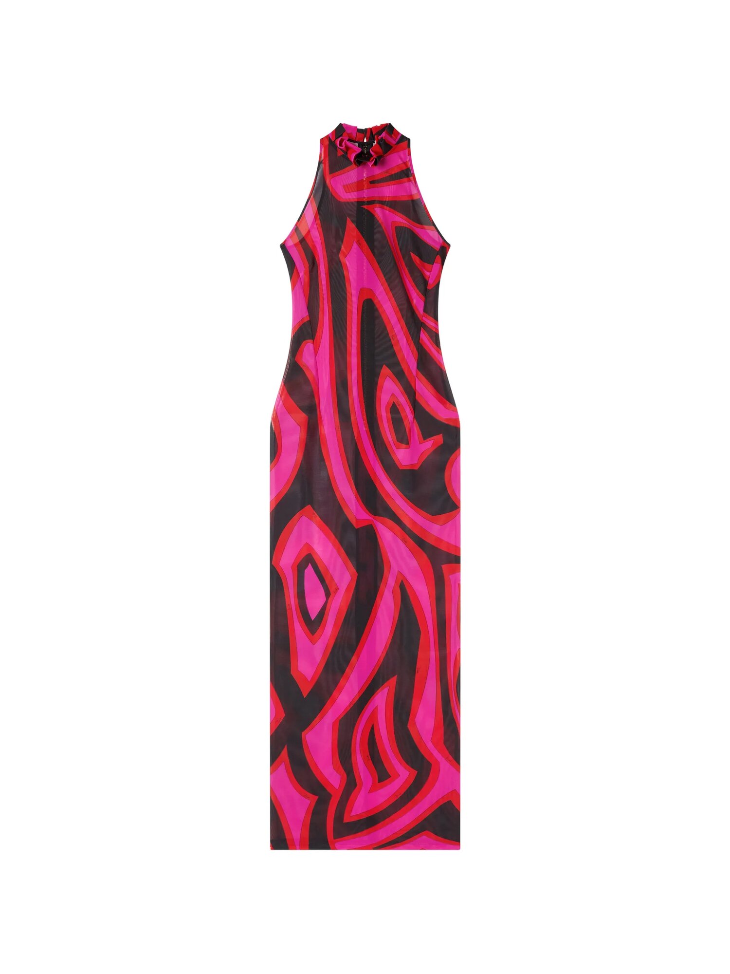 Платье Labirinto-print long fitted dress