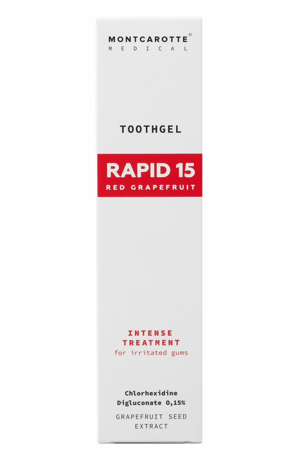 Гелеобразная зубная паста RAPID 15 Red Grapefruit (50ml) Montcarotte