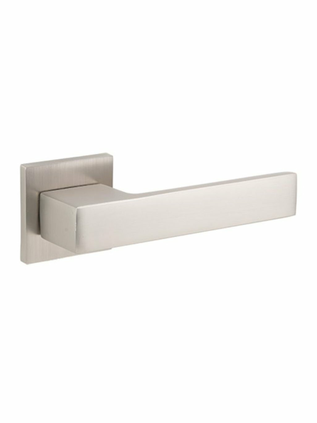 Ручка дверная Code Deco Slim H-30115-A-NISM, матовый никель, на квадратной розетке, алюминий, 1 шт.