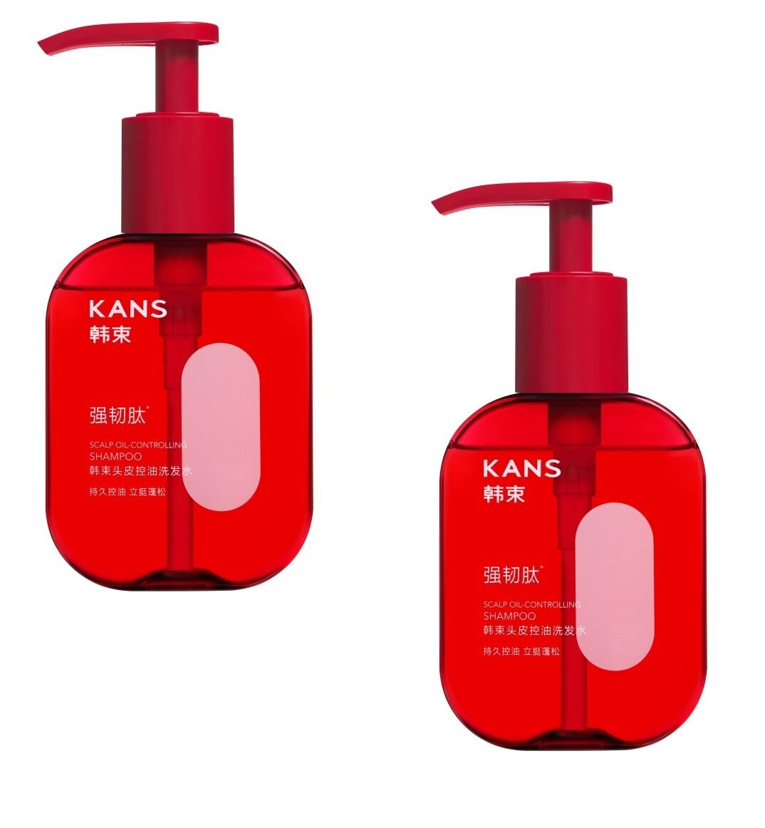 Шампунь Kans для жирных волос и кожи головы calp Oil-controlling Shampoo, 300 г 2 шт