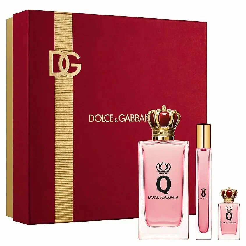 DOLCE GABBANA Q 100+10+5 мл set , подарочный набор , парфюмерная вода