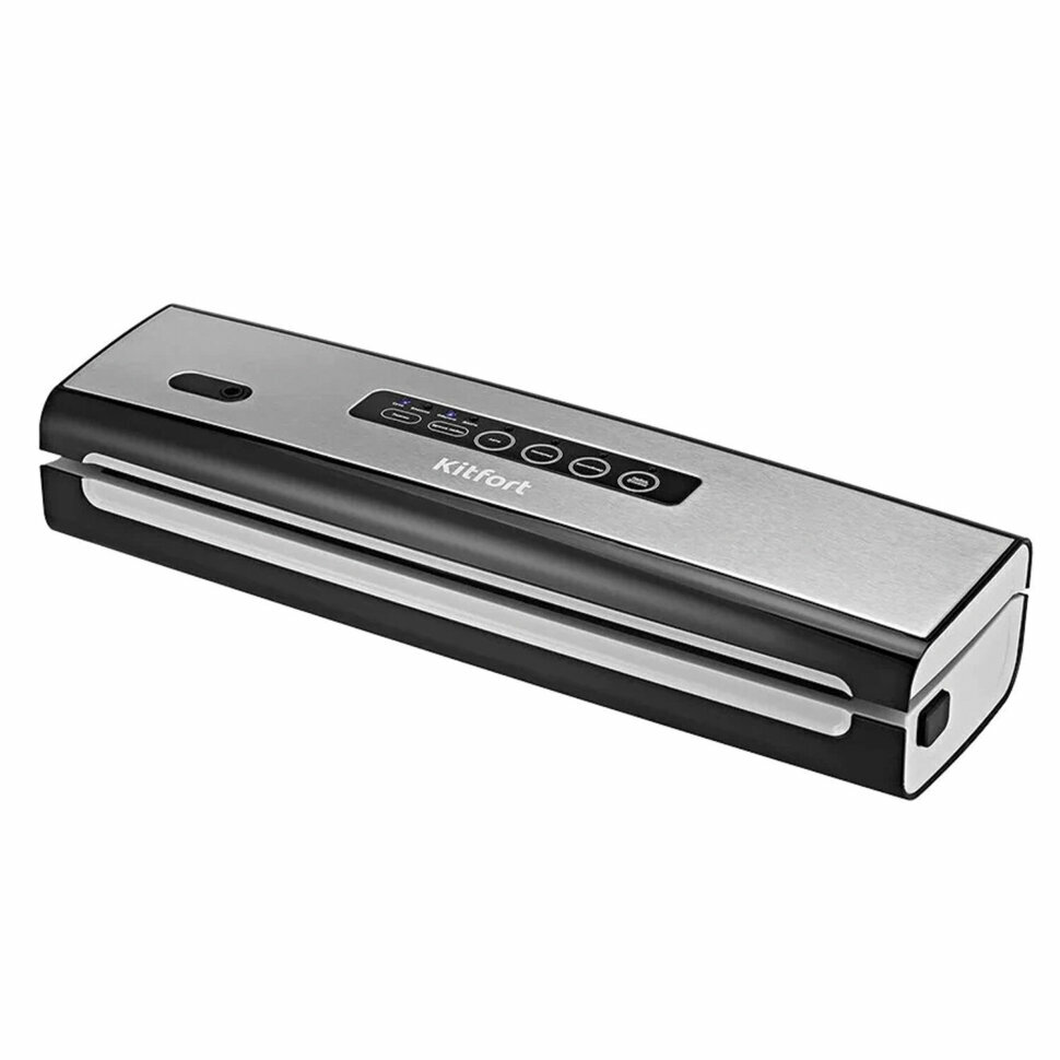 Вакууматор/вакуумный упаковщик KITFORT КТ-1510, 130 Вт, 2 режима, ширина пакета до 29 см, серебристый, 455958