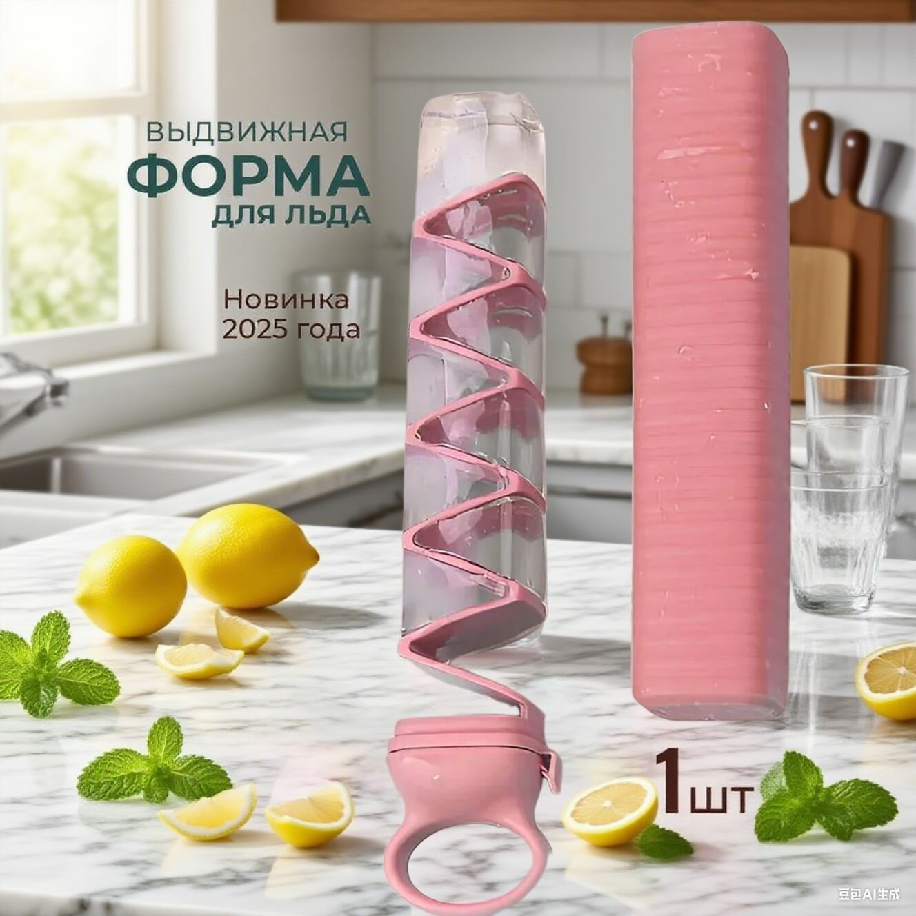 Новая пищевая форма для быстрозамороженных кубиков льда