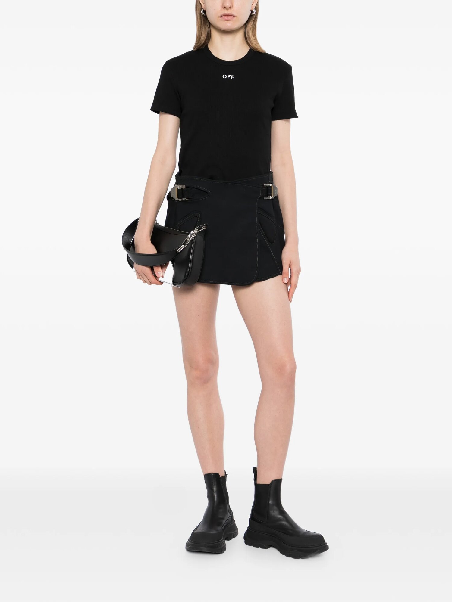 Футболка Off-White, размер 42, black/black — фото 1