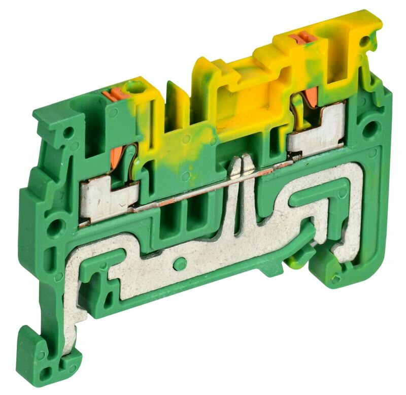 Колодка клеммная CP-PEN земля 1.5кв. мм жел./зел. IEK YCT21-00-K52-001