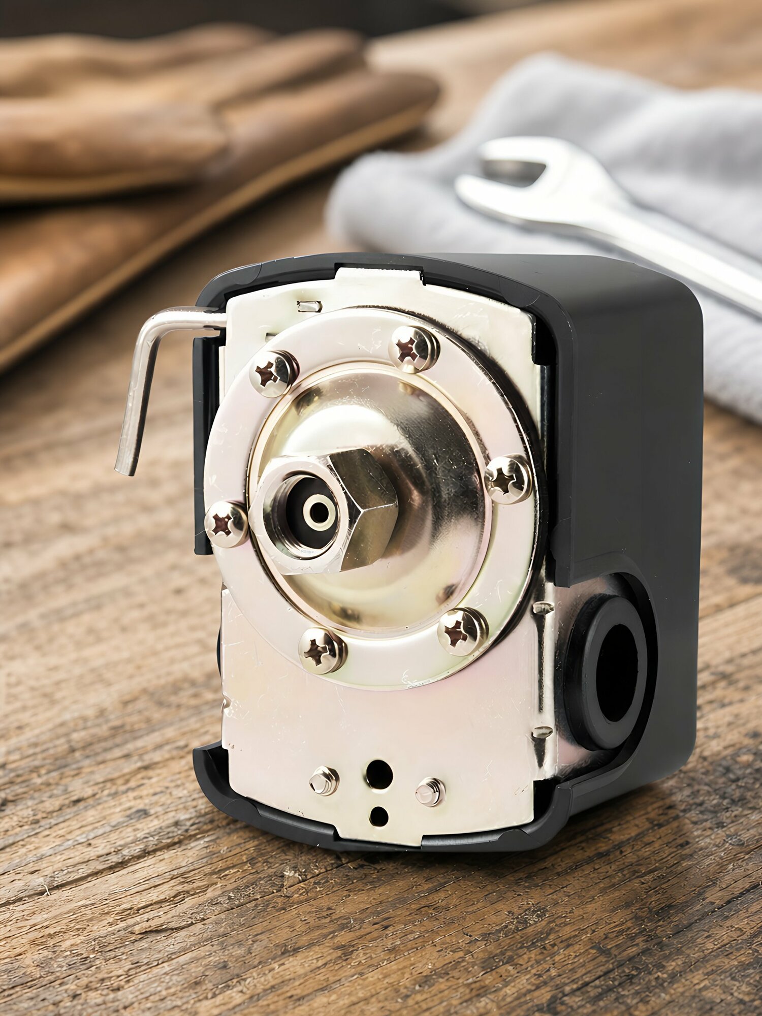 Реле защиты от сухого хода Jemix XPS-2-AUTO для насоса, 1/4 дюйма, 1-5 атм, 15 А, внутренняя резьба