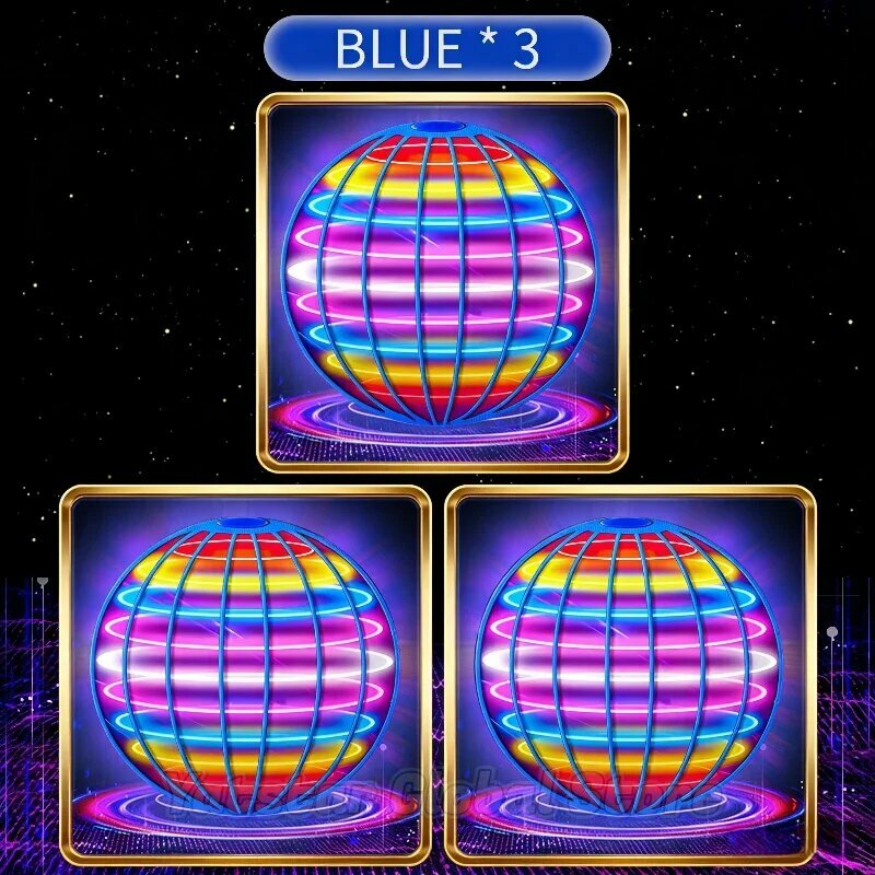 Светодиодный летающий шар-бумеранг, игрушка-дрон Flying Nova Spinner – игрушка для снятия стресса для детей и всей семьи.