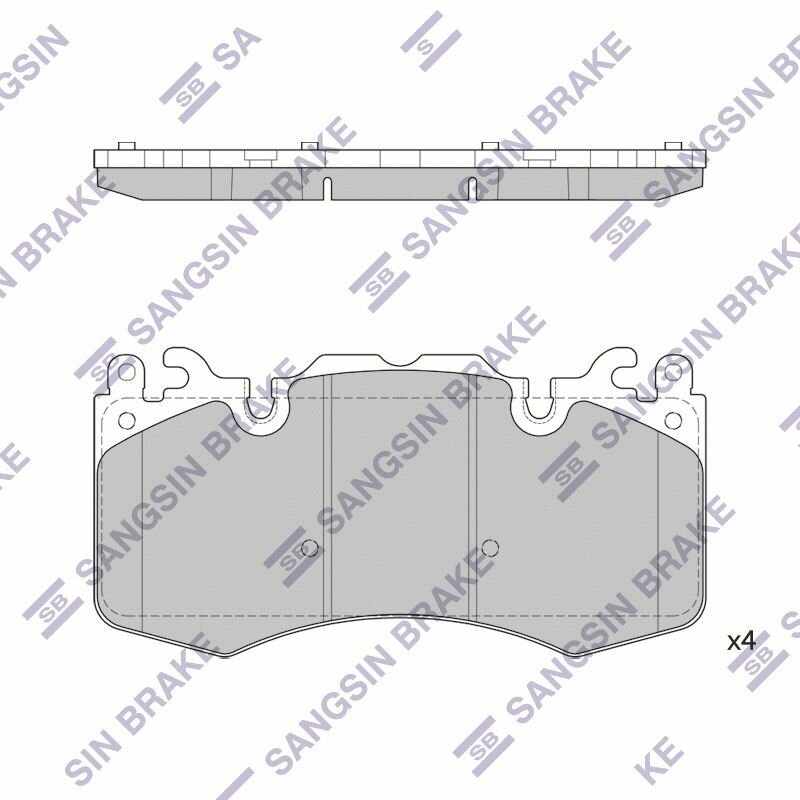 Sangsin Brake Колодки передние LAND ROVER Discovery IV/ RR III/ RR Sport 2010-> SP2239