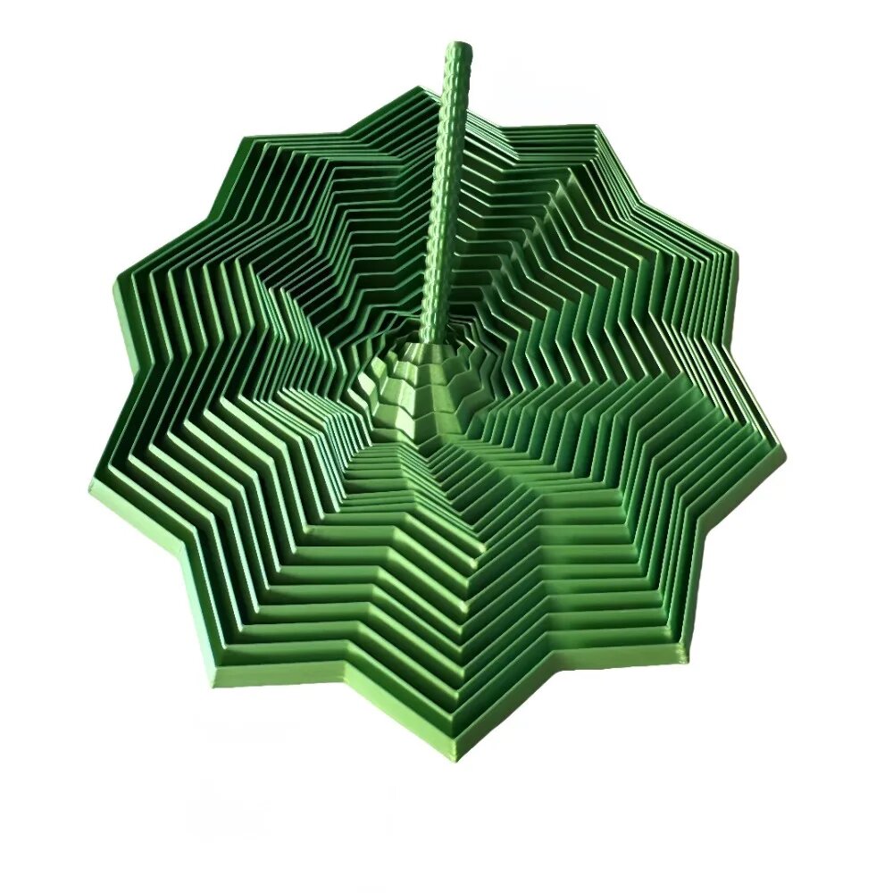 Антистресс Fractal Fidget Star, зеленый, 8.5cm