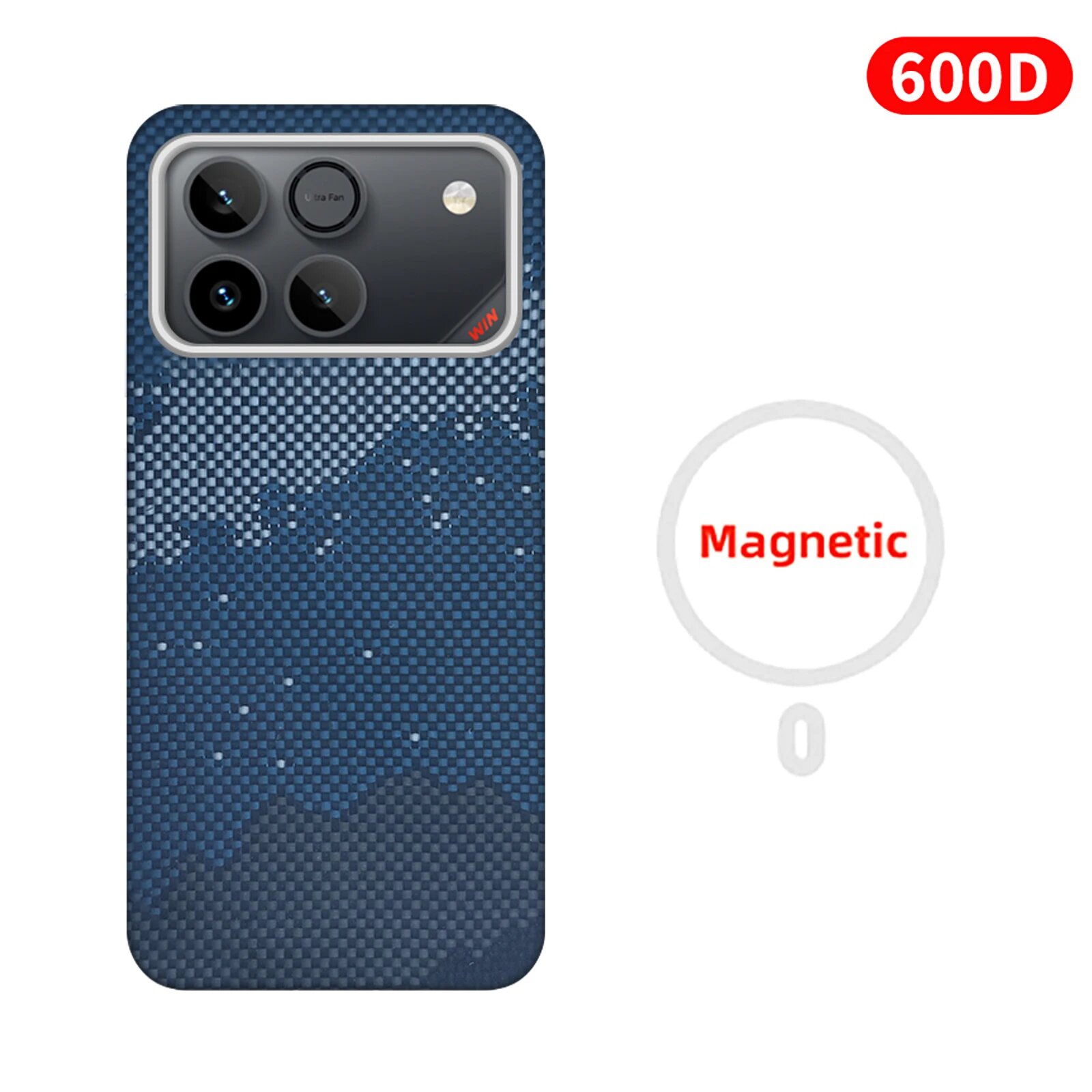 Чехол Honor Win, Ocean Magnetic, 600D, черный
