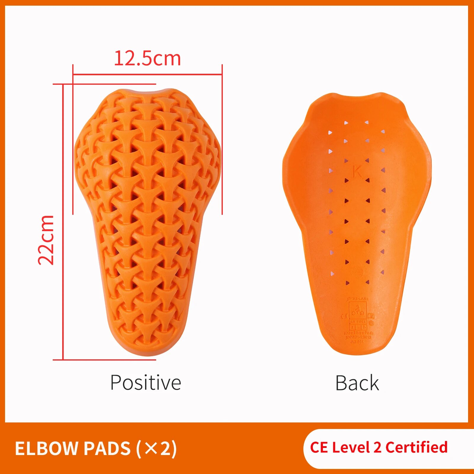 Мотозащитные Накладки CE Level 1/2: Комплект Для Коленей, Спины, Плеч И Локтей Elbow pads only