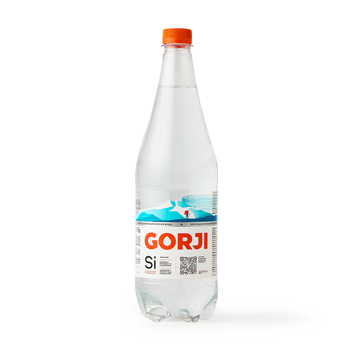Вода минеральная Gorji газированная, пластиковая бутылка, объем 1 л