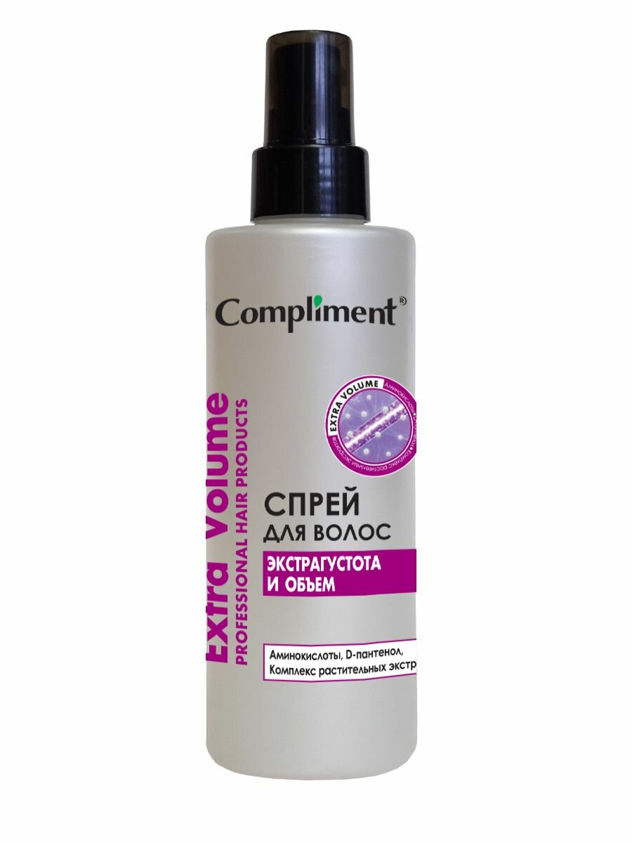 Compliment Спрей для волос, экстра густота и объем Extra Volume , 200 мл