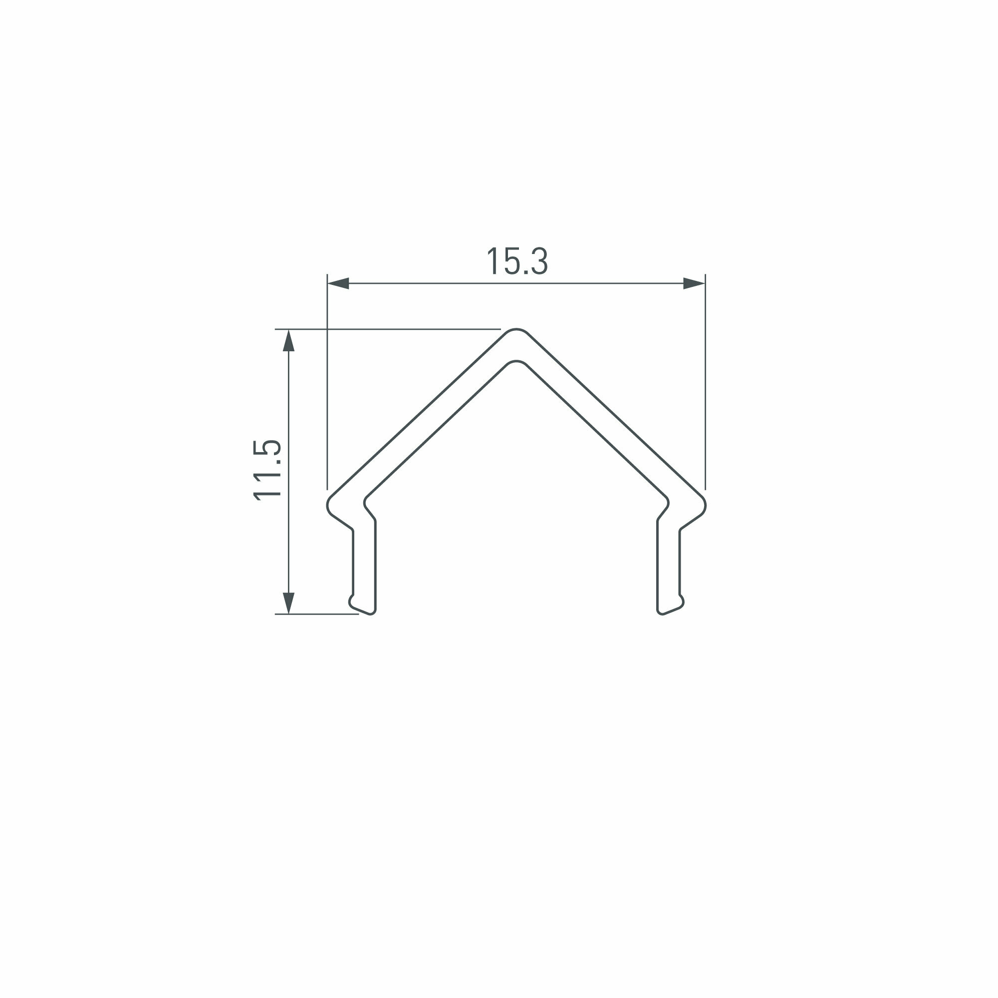 Экран для профиля для светодиодной ленты Arlight Экран ARH-DECORE-S12 Square Opal, 2м — фото 1
