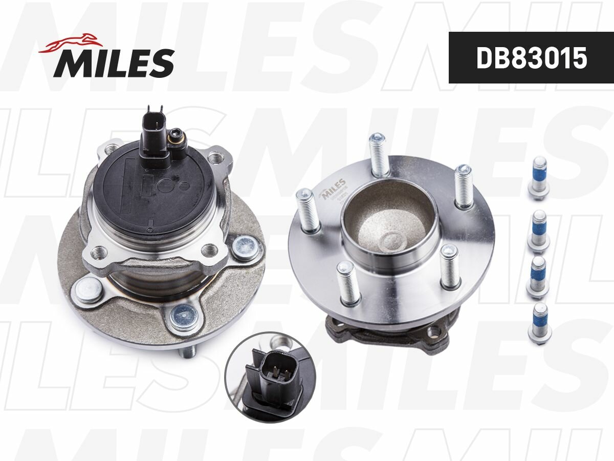 MILES Ступица колеса задняя с подшипником FORD FOCUS II/C-MAX 03- (SKF VKBA3661) DB83015