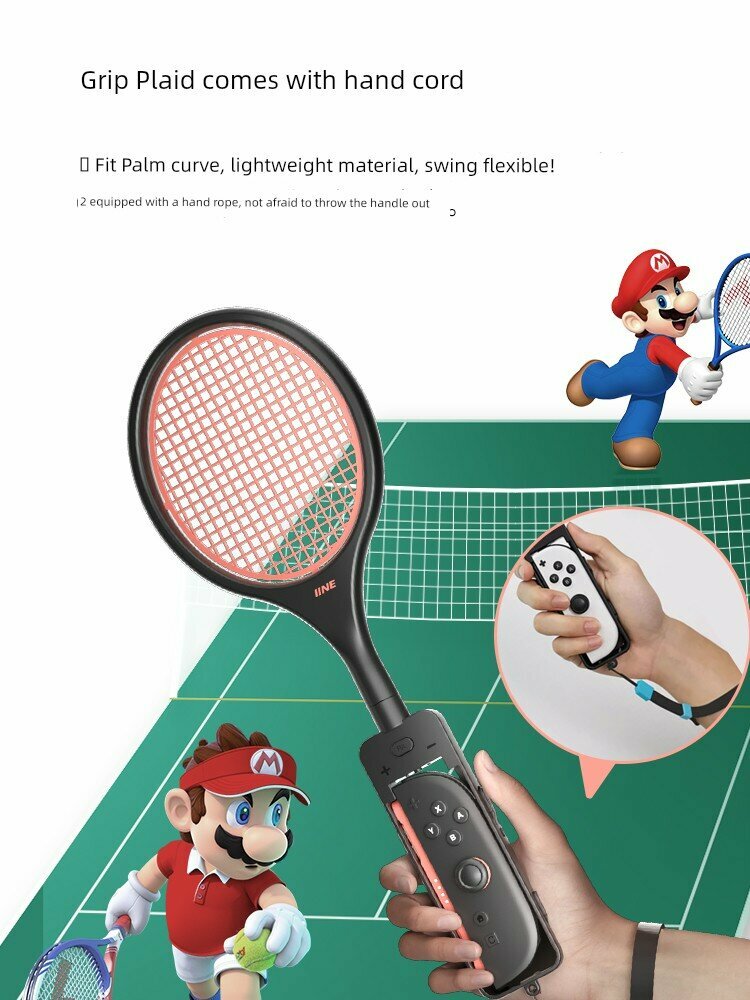 IPLAY NS1 OLED Tenisovaya Raketka dlya Nintendo Switch 2, Krasnyy i Sinyy