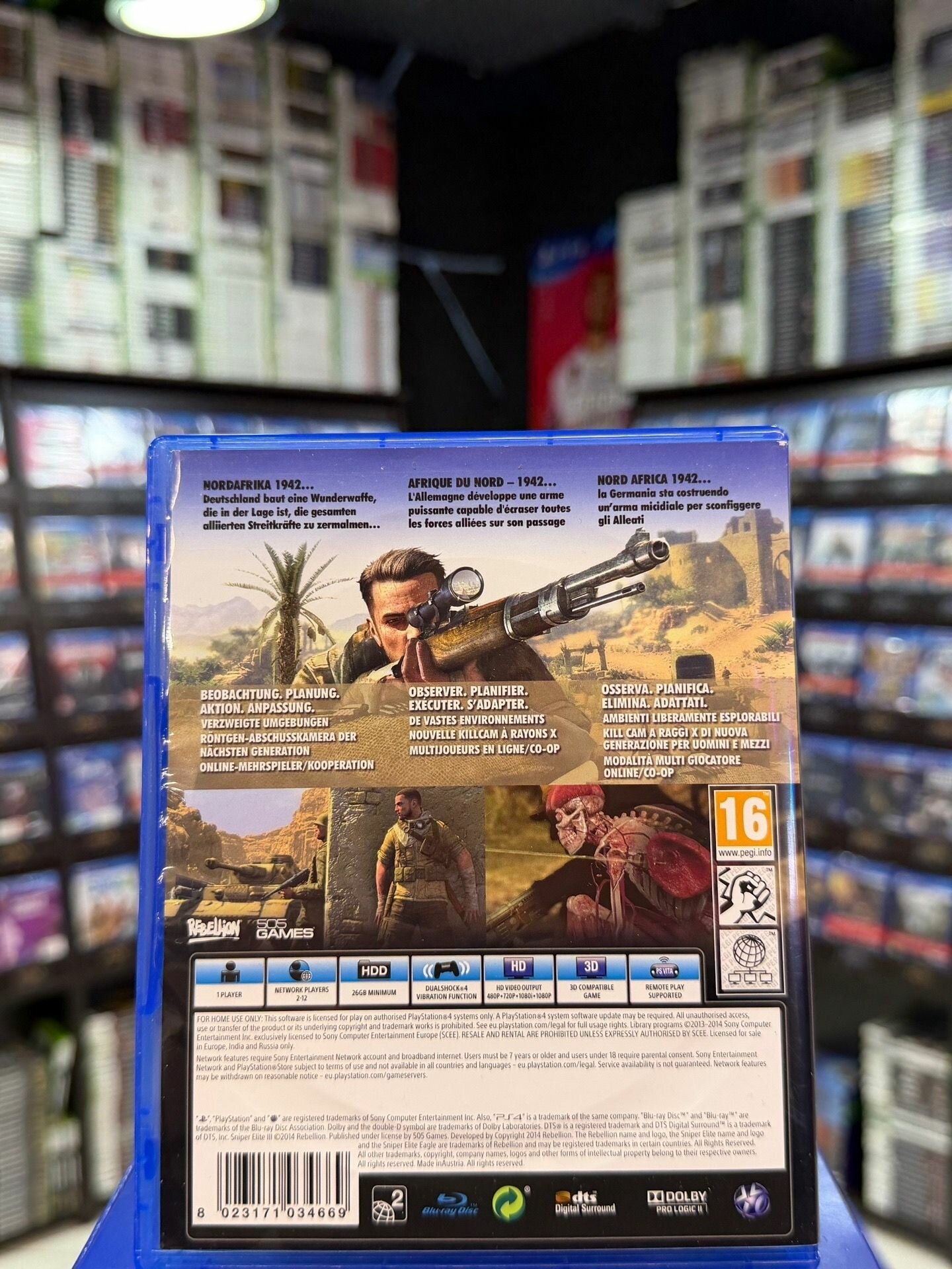 Игра Sniper Elite 3 PS4 (Русская версия) (Box) — фото 1