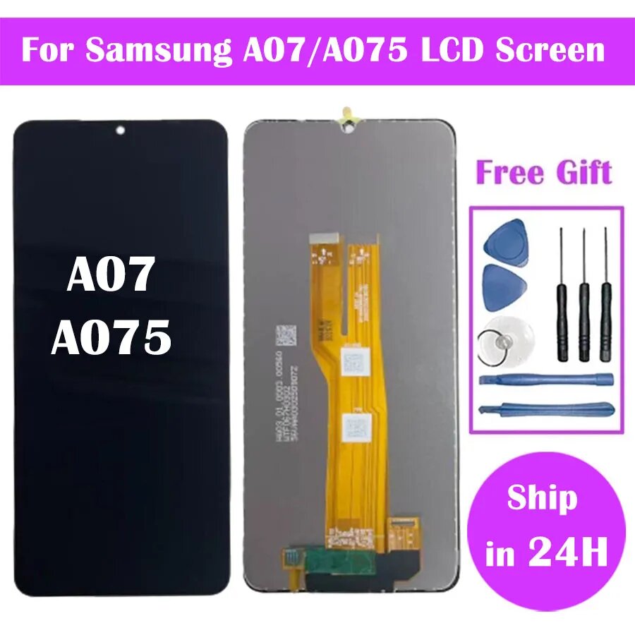 6,7-дюймовый ЖК-дисплей для Samsung A07, A075B, A075F, A075M, A075B/DS, сенсорный экран в сборе, замена дисплея
