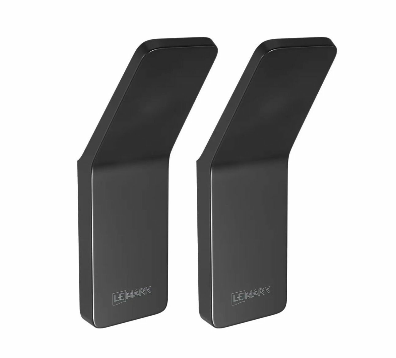 Крючок одинарный Lemark Smooth Line для полотенец и халатов чёрный матовый 9712002