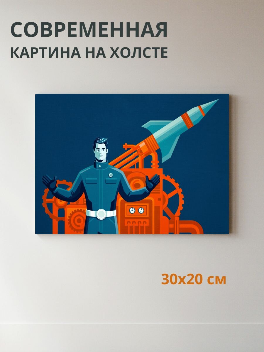 Картина на холсте Космос 30x20 см