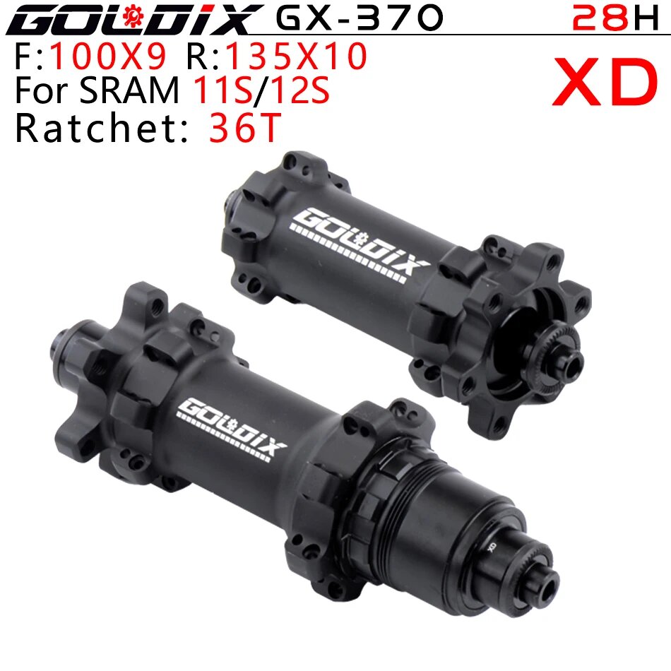 GOLDIX M370 28H/32H Ступица для горного велосипеда XD 100x9 135x10