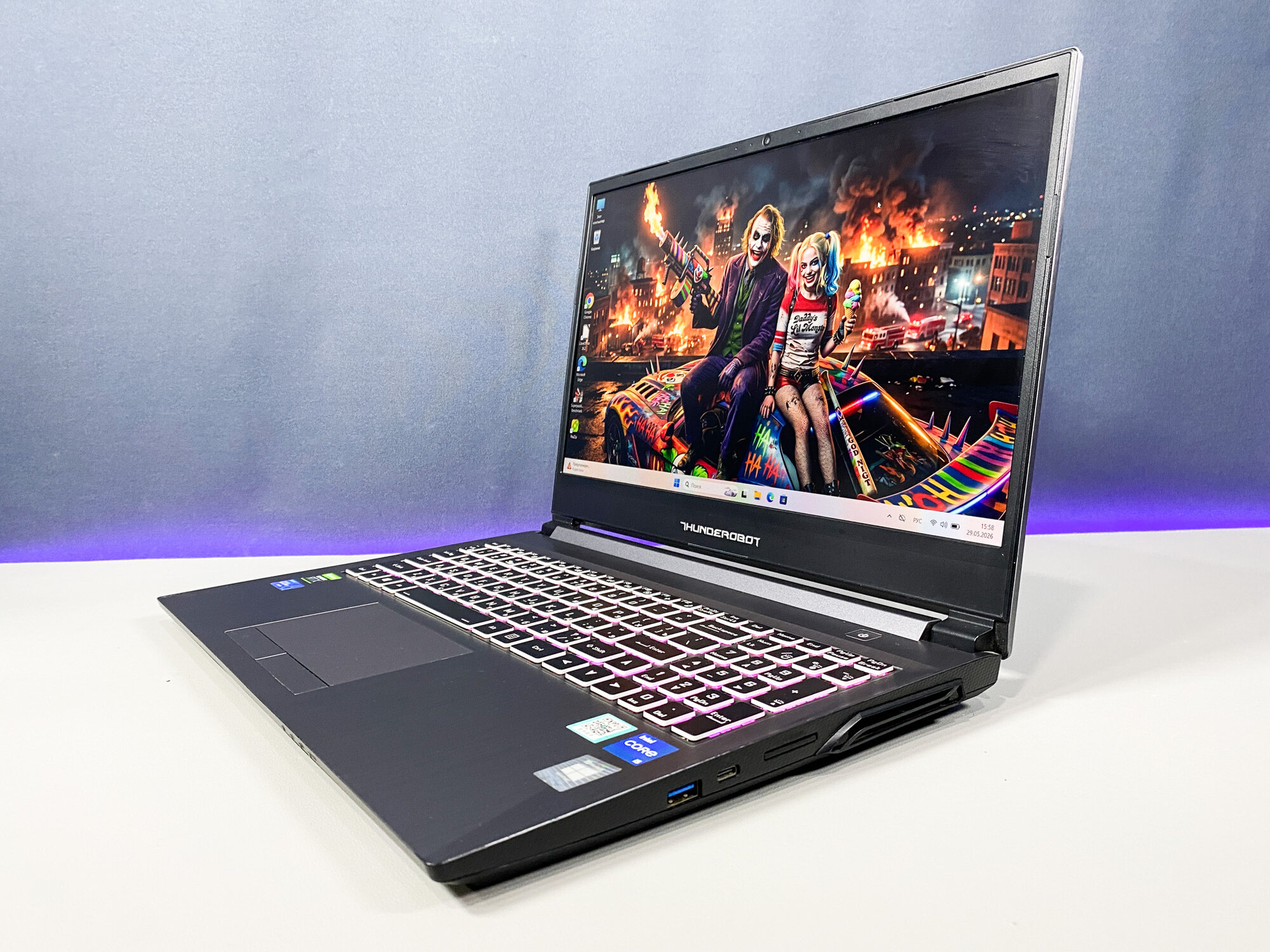 Игровой Ноутбук Thunderobot 15.6"/Intel Core i5-11260H 6/12*2.60-4.40GHz/RTX 3050-4Gb/16Gb/SSD500Gb